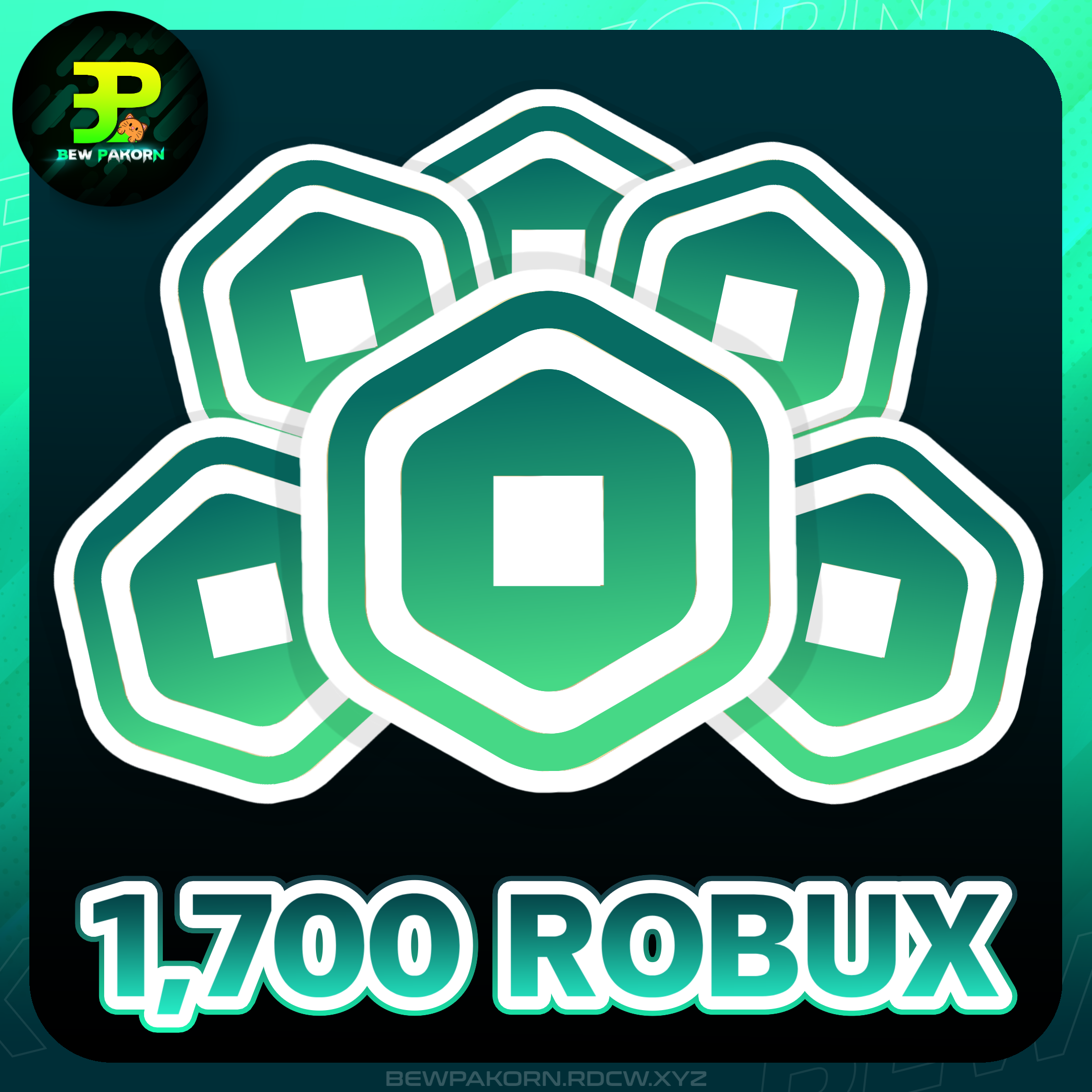 🧊 1,700 ROBUX • BewPaKorn SHOP